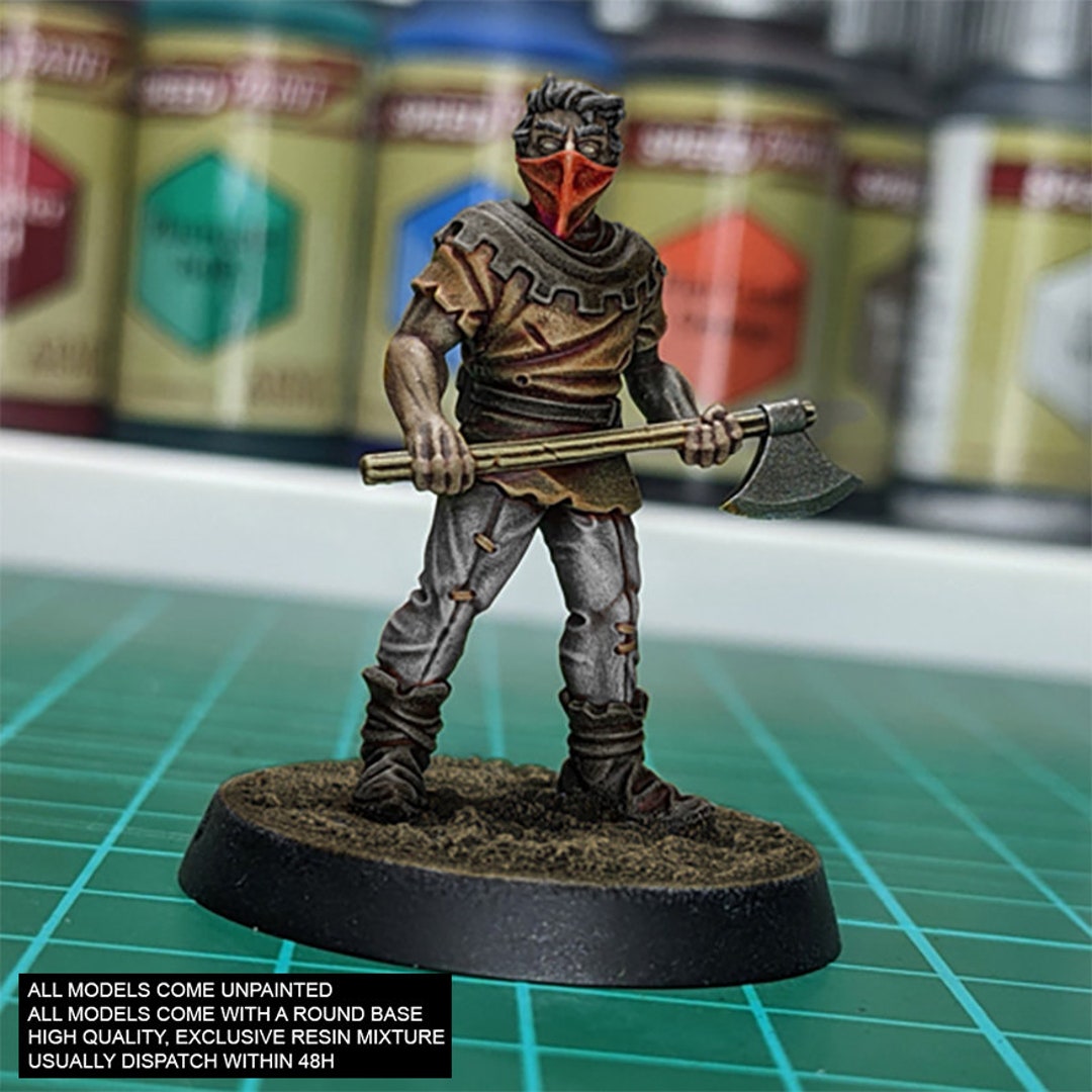 BANDIT LEADER Fantasy: Frostgrave, Pathfinder, D&D, Resin Miniature D52 ...