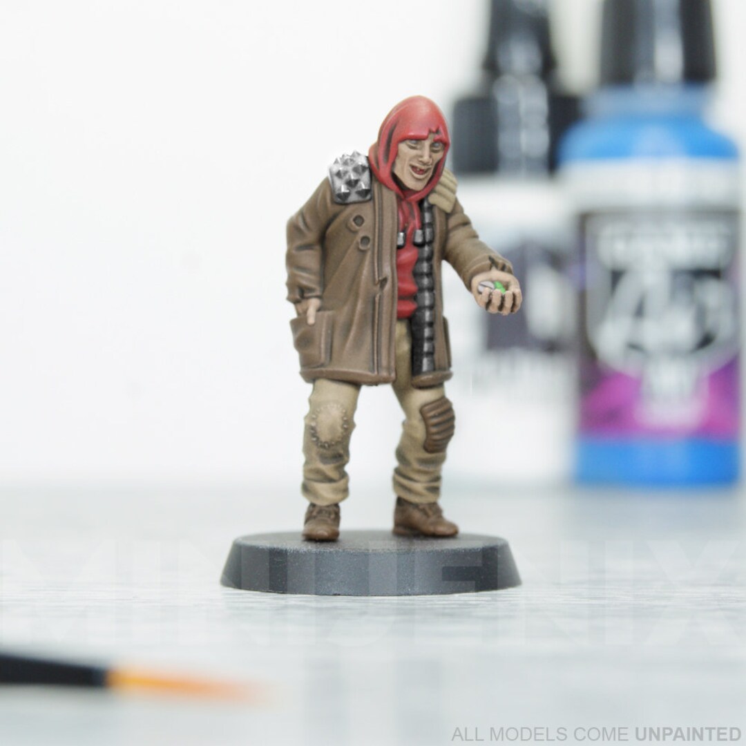 STREET DEALER NPC Cyberpunk: Sci-fi, Stargrave, Wasteland, Unpainted ...