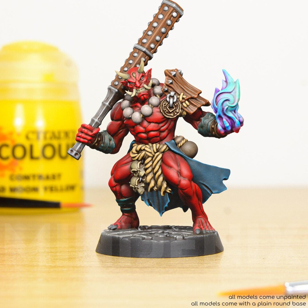 OGRE DEMON ONI Artisan Guild, Orc Monster, Tabletop Unpainted Resin ...