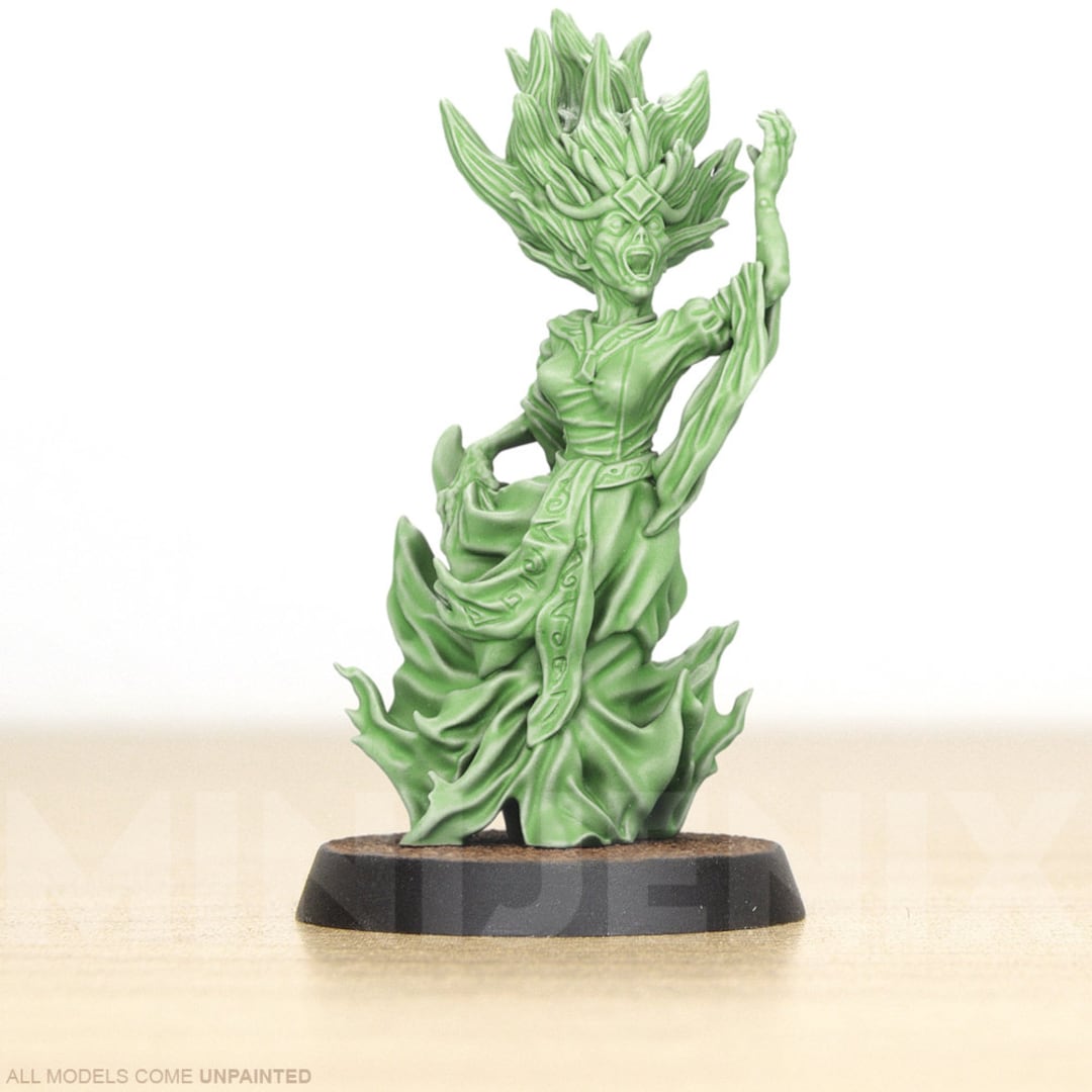 BANSHEE UNDEAD GHOST Fantasy: D&D, Frostgrave, 3D Resin Miniature 28mm ...