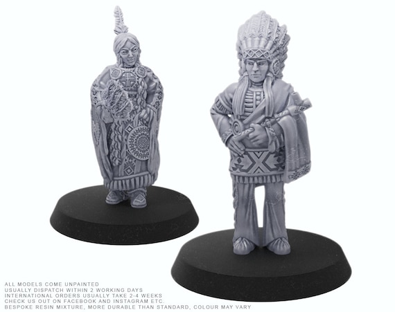 J06 TRIBAL LEADERS NPC 2 Western: Cowboy 3D Resin Miniature - Etsy