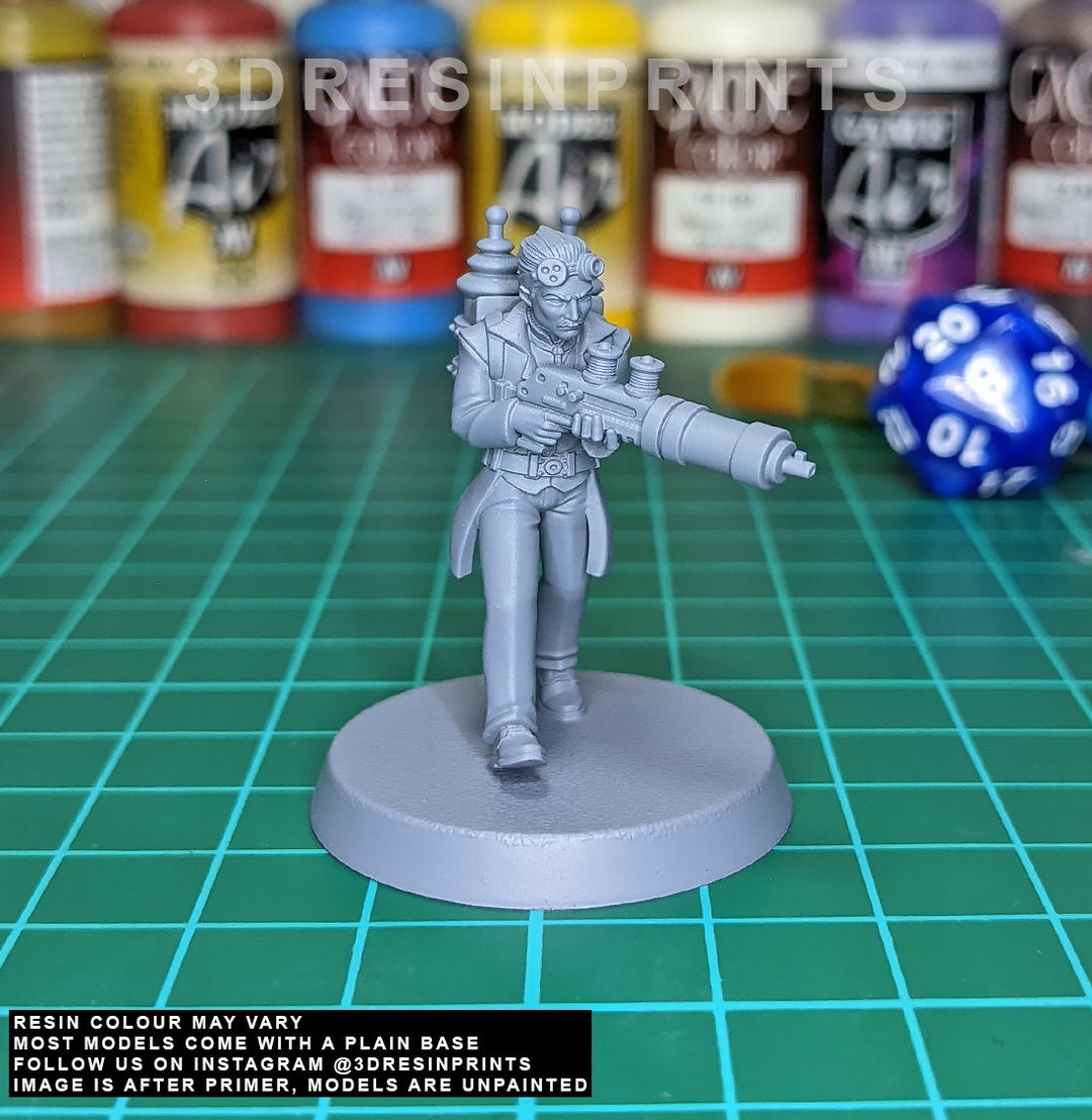 STEAMPUNK INVENTOR Fantasy: Frostgrave, Pathfinder, D&D, Resin ...