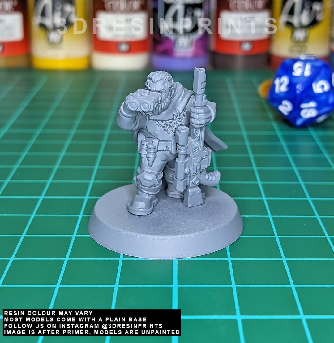 C08 DWARF SCOUT SNIPER Sci-fi: Shadowrun, Cyberpunk, Resin Miniature ...