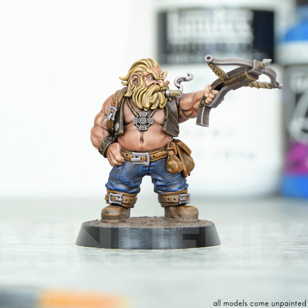 DWARF HUNTER Fantasy: NPC, Ranger, Rogue Frostgrave, Resin 28mm 32mm - Etsy