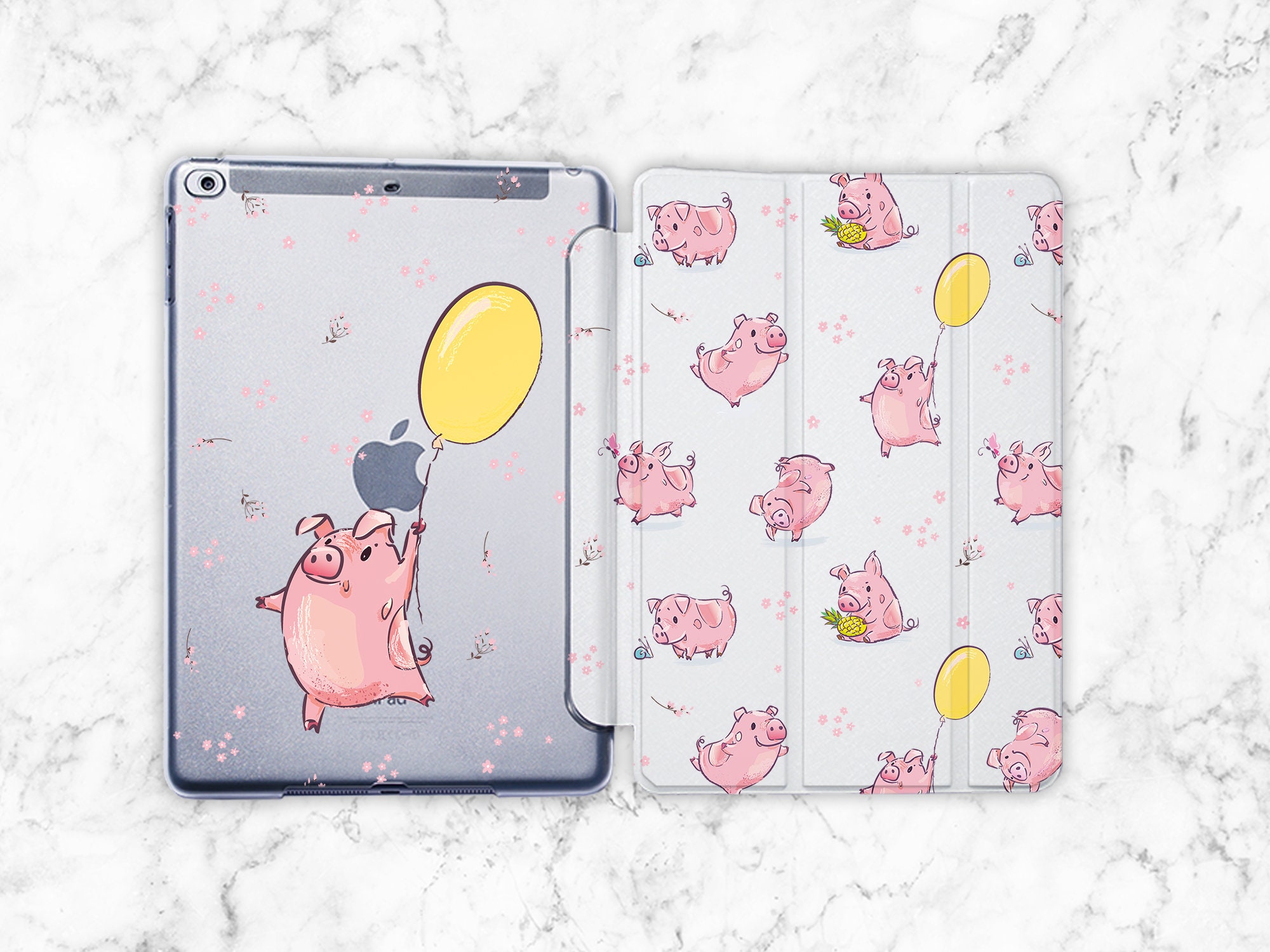 Ipad 10.2 Inch Case Cute Pig Ipad Air 5 Case Pink Piglet Ipad - Etsy UK