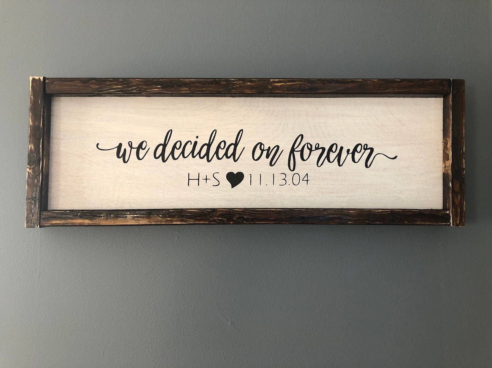 We Decided on Forever Sign - Etsy