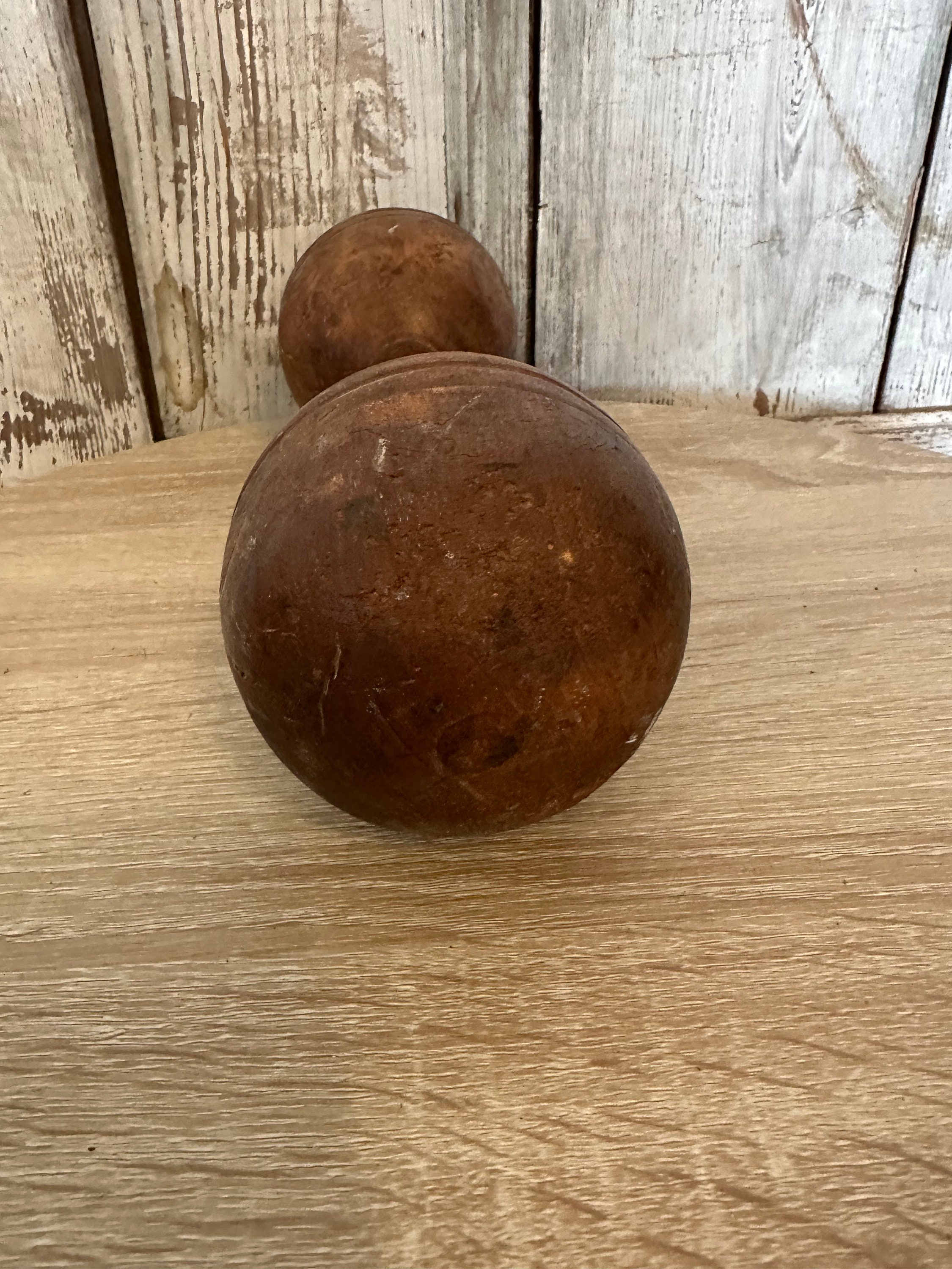 Early 1900's Wooden Barbell/dumbell - Etsy