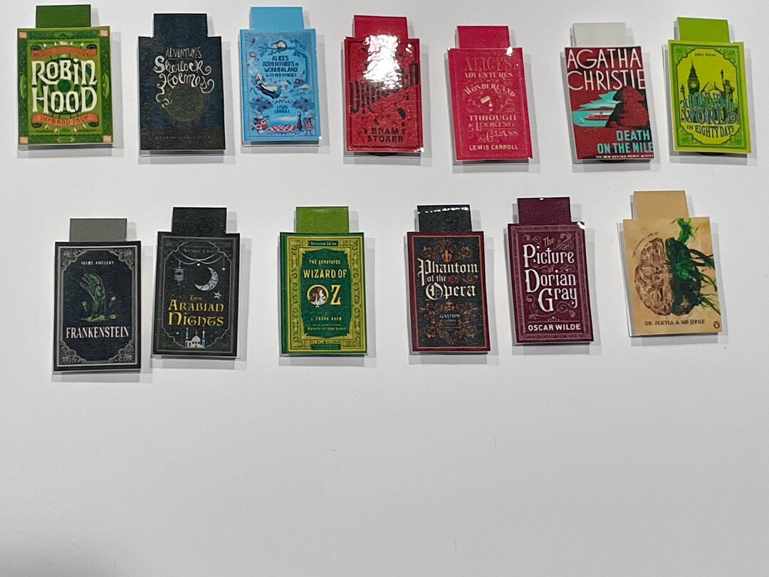 Mini Book Cover Magnetic Bookmarks - Etsy