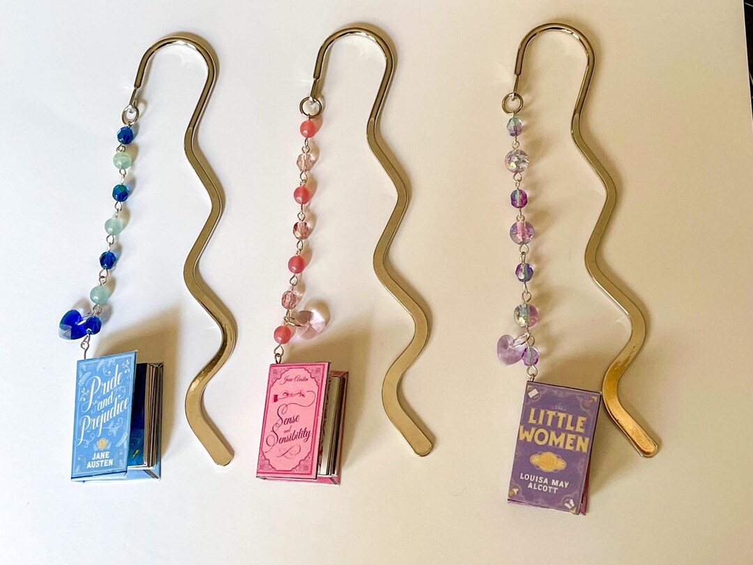 Mini Book Bookmarks - Etsy
