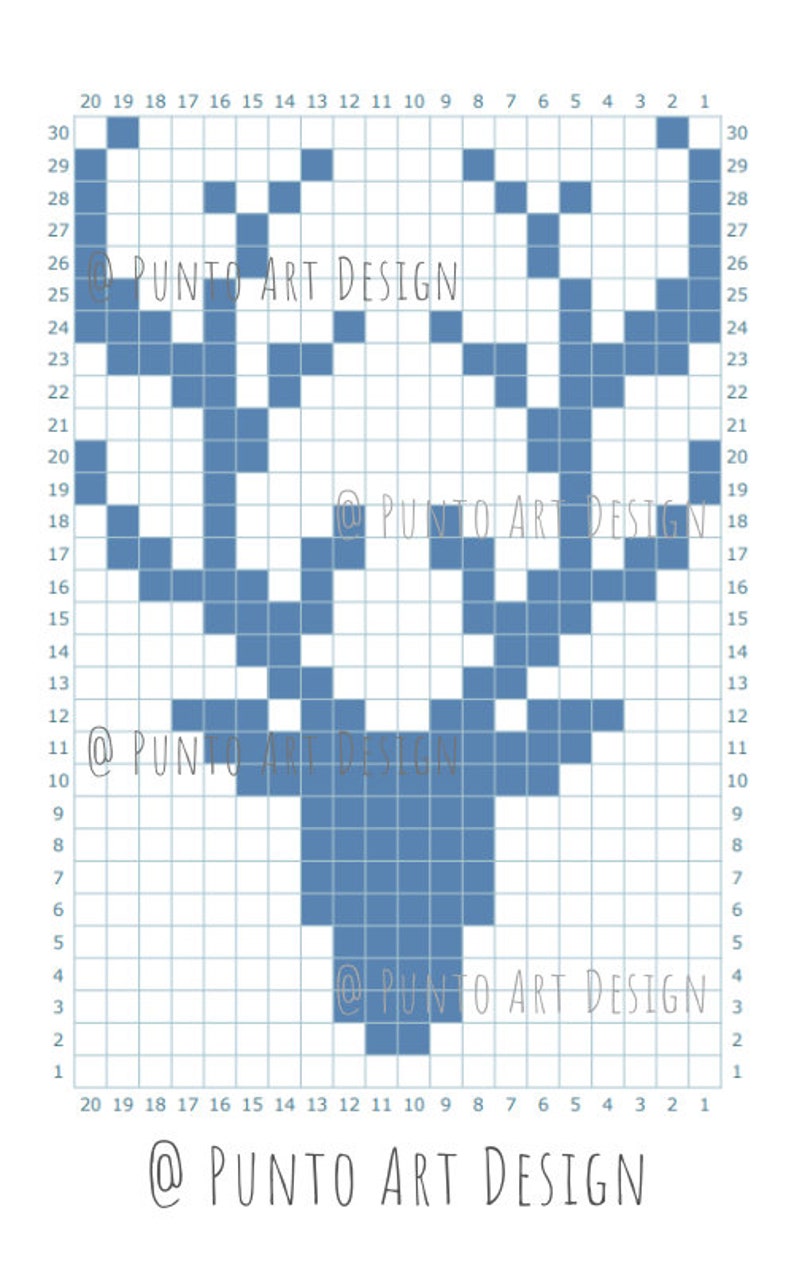 Christmas Crochet & Knitting Grid Charts – 40 Printable Graph Patterns ...