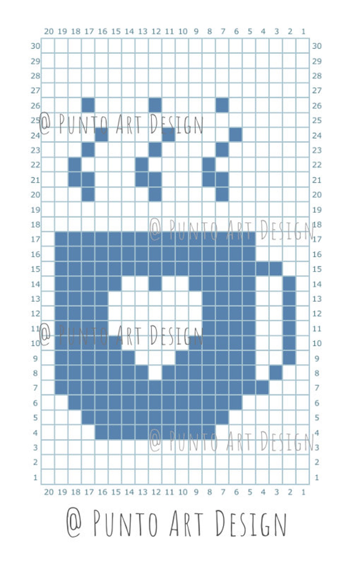 Mug Grid Pattern: 32 Crochet & Knitting Charts (digital Download) - Etsy