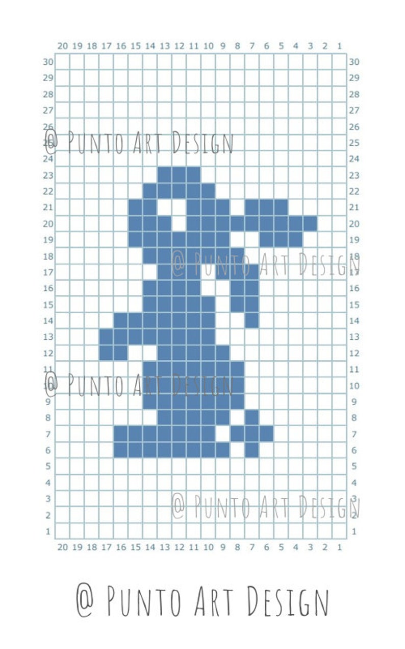 GRID PATTERN 24 CHARTS Bunny Design Mosaic Crochet Pattern C2C Graphgan ...