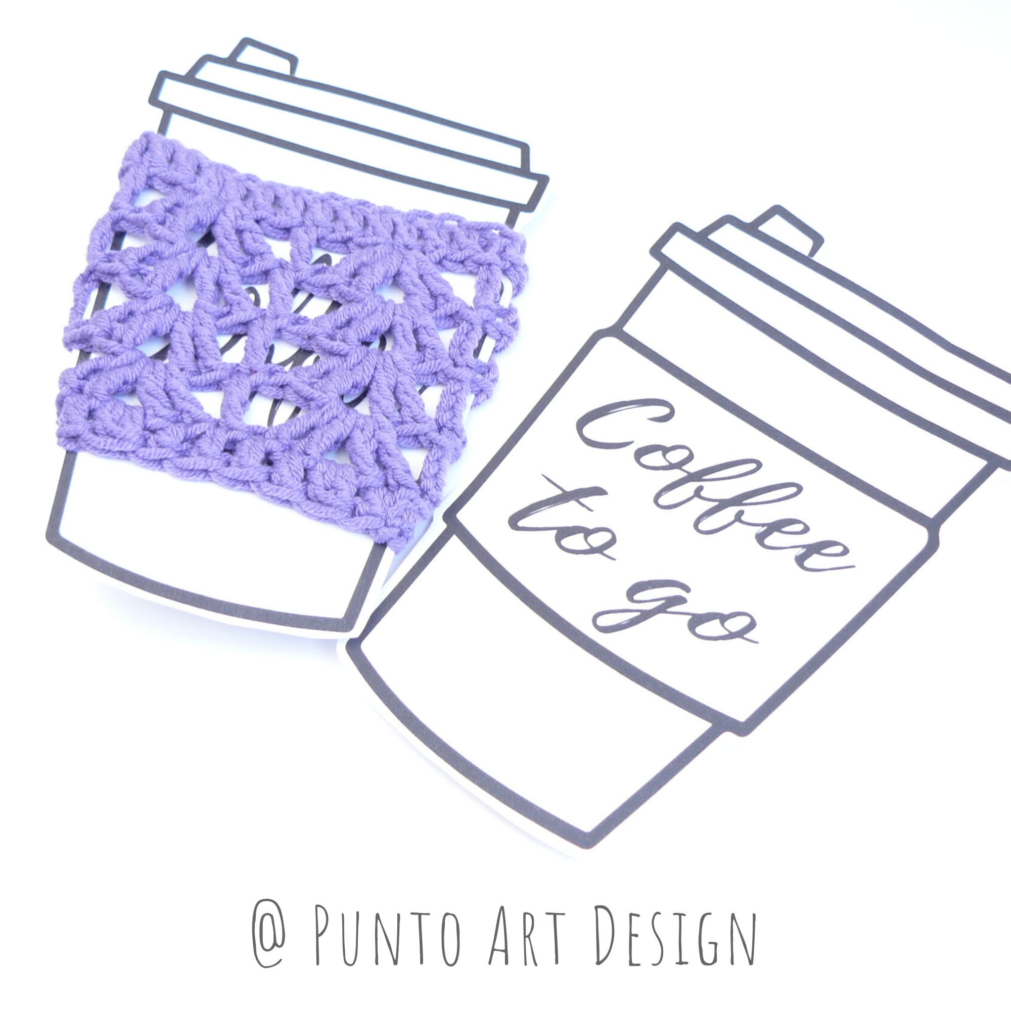 Printable Coffee Cup Sleeve Display Cardboard / Template / Hot Coffee ...