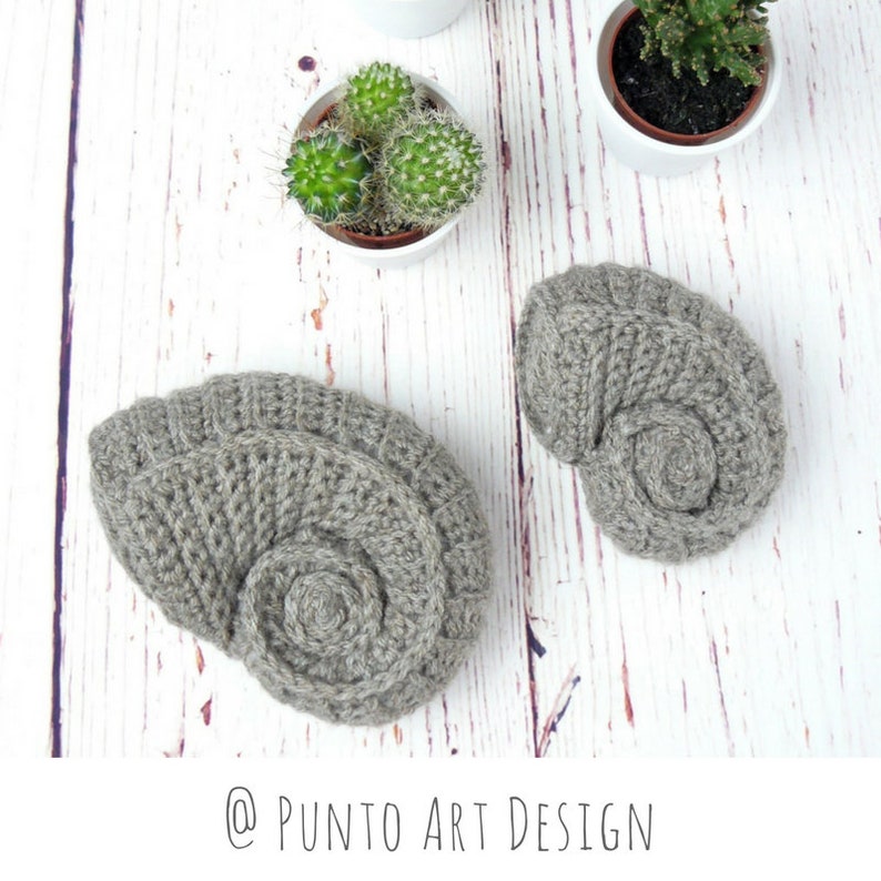 Crochet Ammonite (fossil) Paleo Crochet Pattern Sea Shell Snail ...