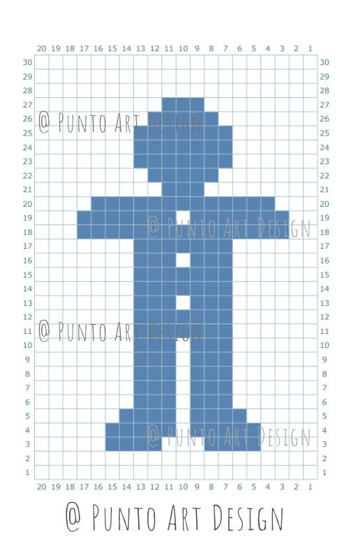 Christmas Crochet & Knitting Grid Charts – 40 Printable Graph Patterns ...