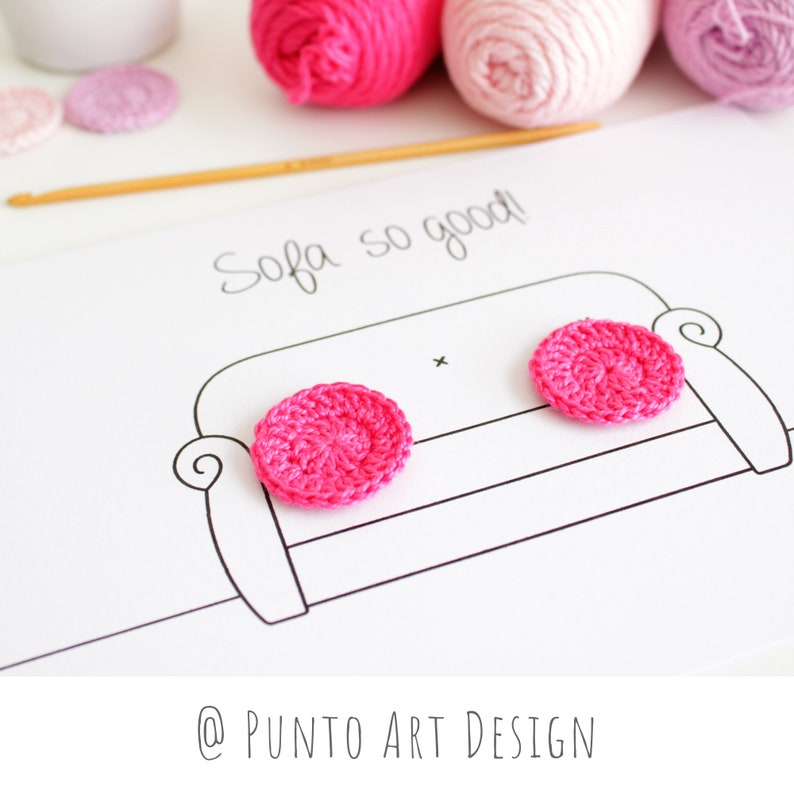 Printable Crochet Greeting Cards – New Home Card Set PDF - Sofa so Good ...