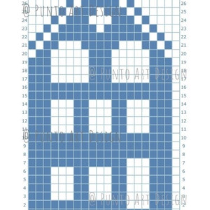 House Crochet Grid Charts – 24 Printable Mosaic & C2C Graphs (charts ...