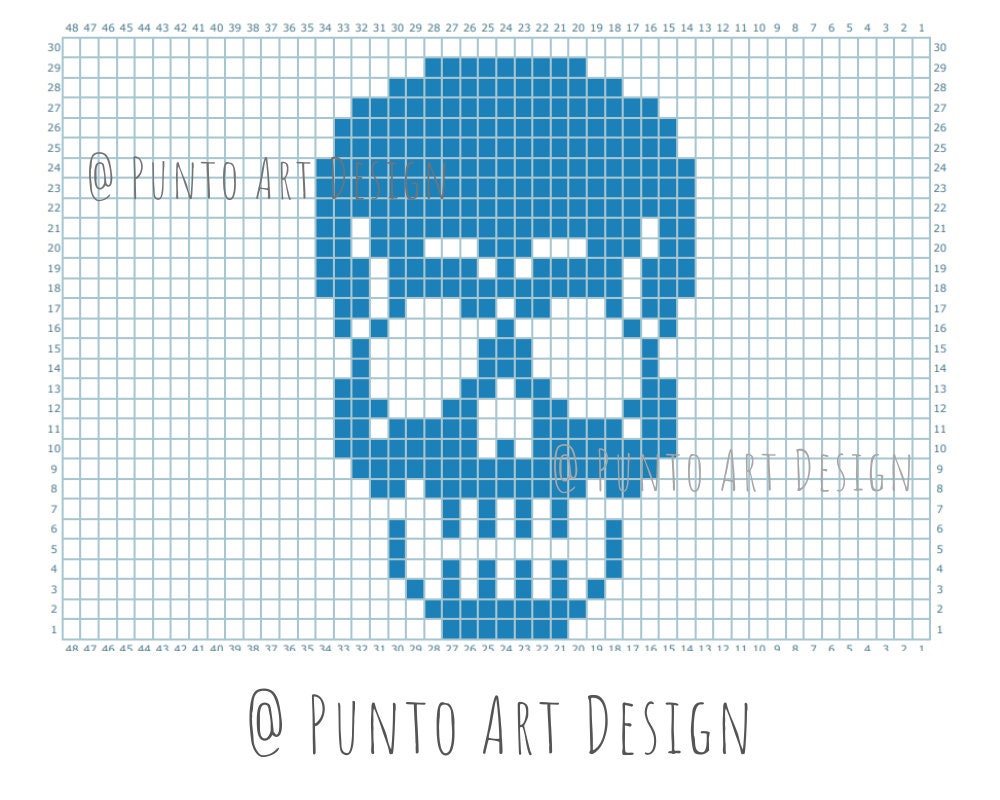 GRID PATTERN 28 CHARTS Halloween Design Mosaic Crochet Pattern C2C ...