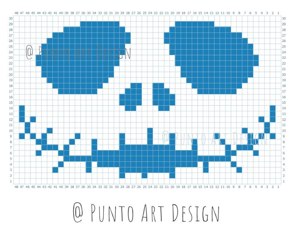 GRID PATTERN 28 CHARTS Halloween Design Mosaic Crochet Pattern C2C ...