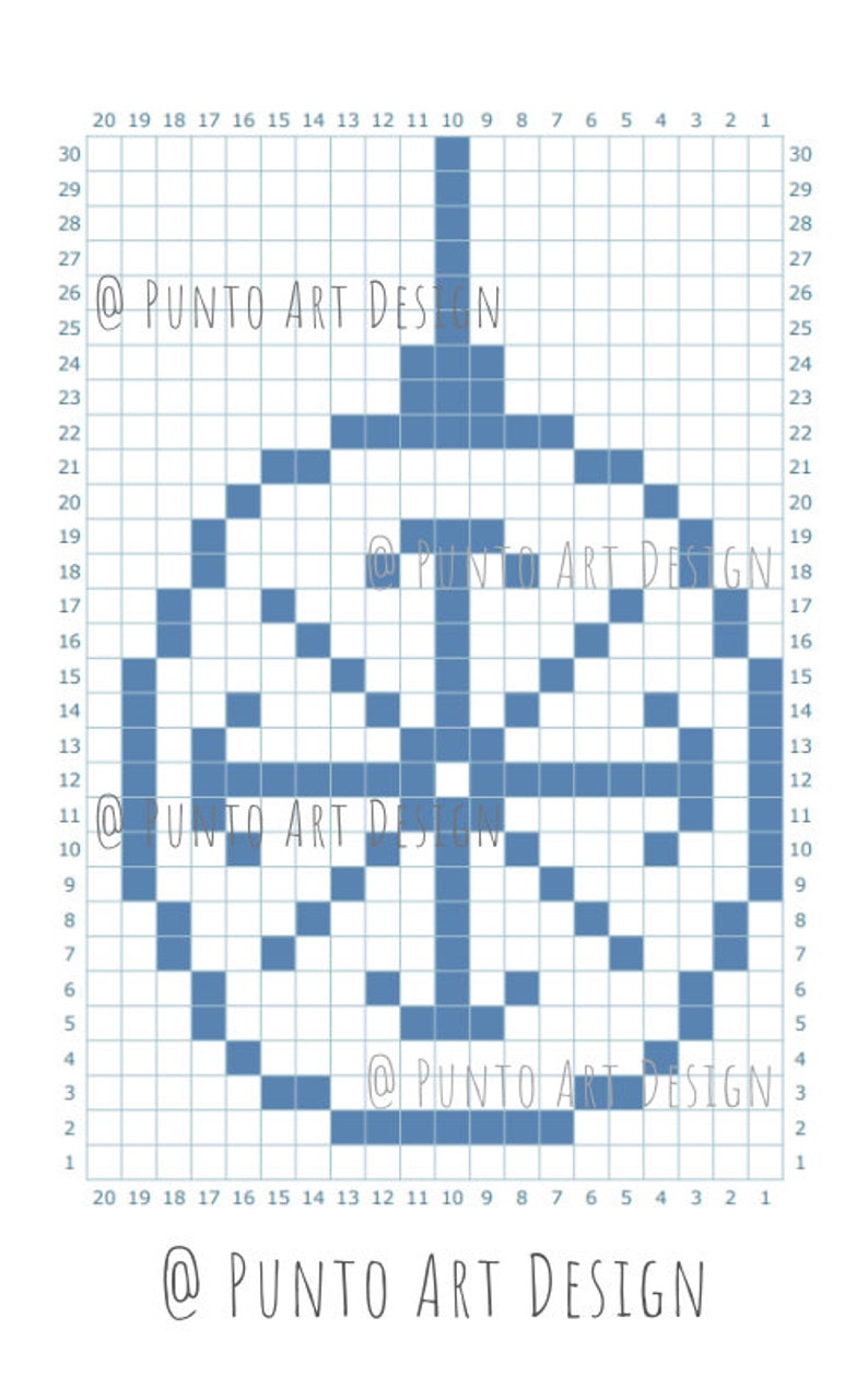 Christmas Crochet & Knitting Grid Charts – 40 Printable Graph Patterns ...