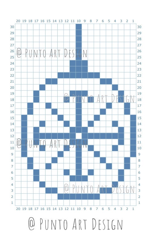 Christmas Crochet & Knitting Grid Charts – 40 Printable Graph Patterns ...