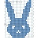 GRID PATTERN 24 CHARTS Bunny Design Mosaic Crochet Pattern C2C Graphgan ...