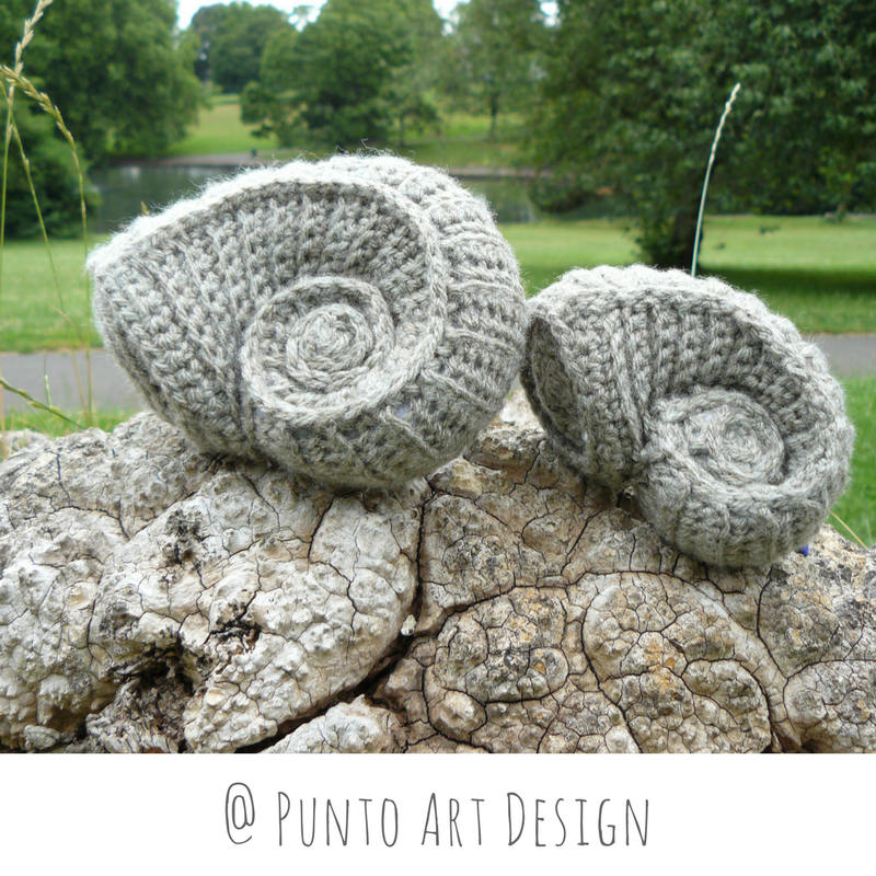 Crochet Ammonite fossil Paleo Crochet Pattern Sea Shell - Etsy