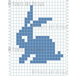 GRID PATTERN 24 CHARTS Bunny Design Mosaic Crochet Pattern C2C Graphgan ...