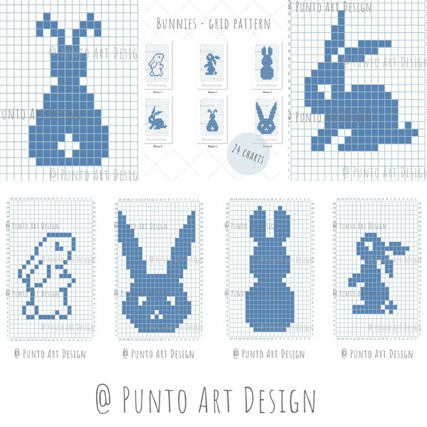 Rabbit Mosaic - Etsy