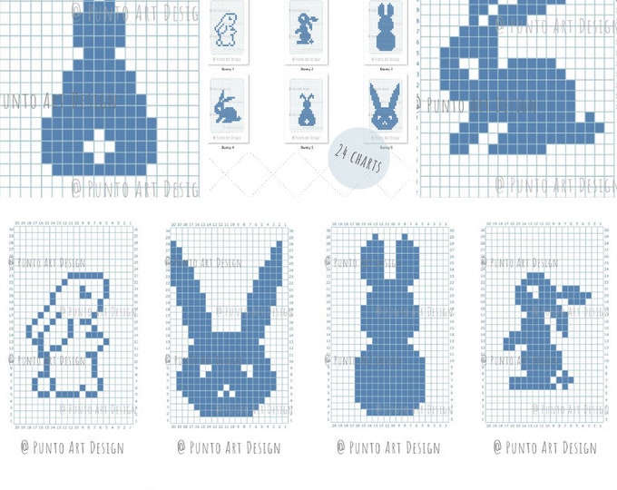 C2C Pattern Design Graph Paper Printable Grid Paper for Knitting and ...