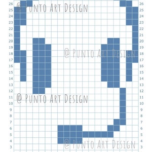 GRID PATTERN 24 CHARTS Headphones Set Design Mosaic Crochet Pattern C2C ...