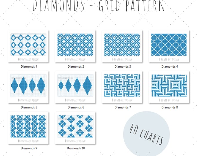 C2C Pattern Design Graph Paper Printable Grid Paper for Knitting and ...