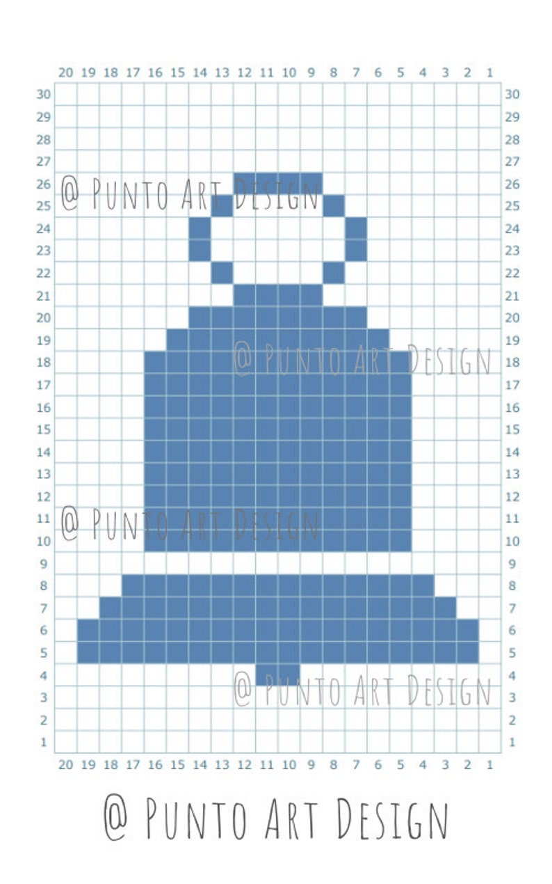 Christmas Crochet & Knitting Grid Charts – 40 Printable Graph Patterns ...