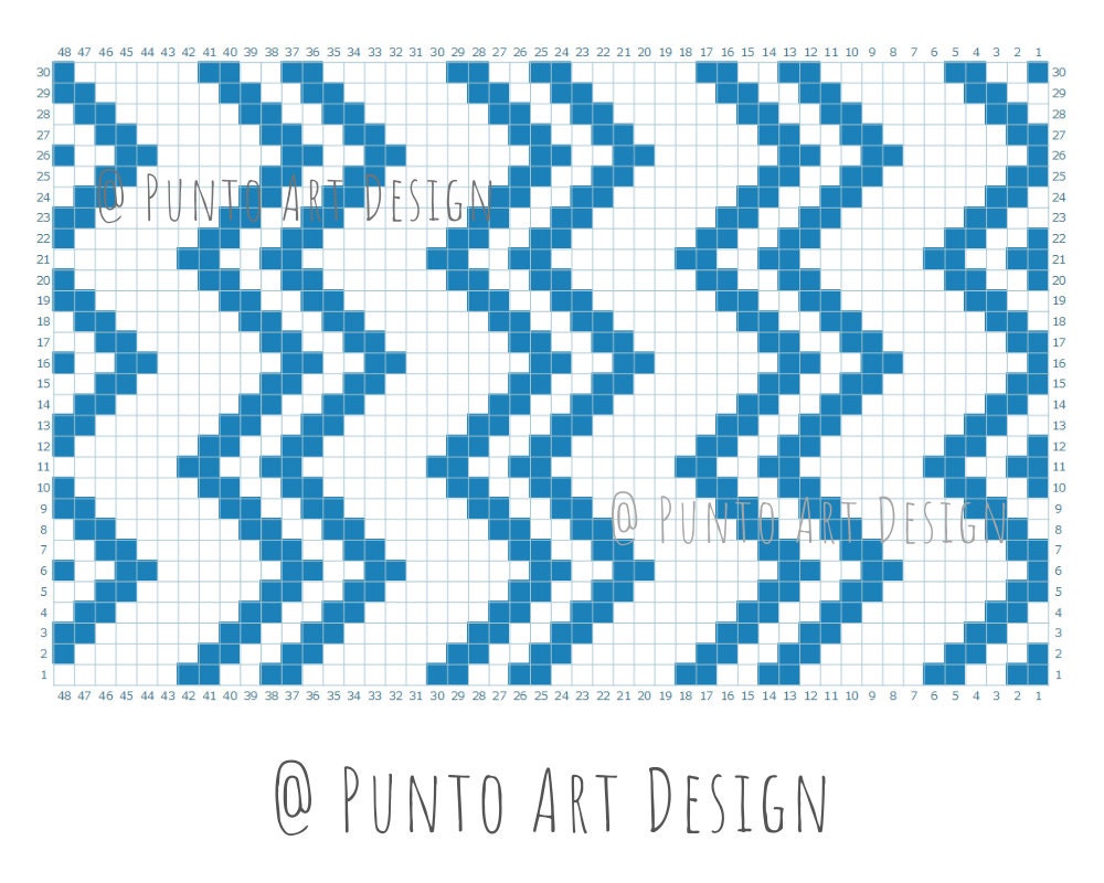 GRID PATTERN 40 CHARTS Chevron Design Mosaic Crochet Pattern C2C ...