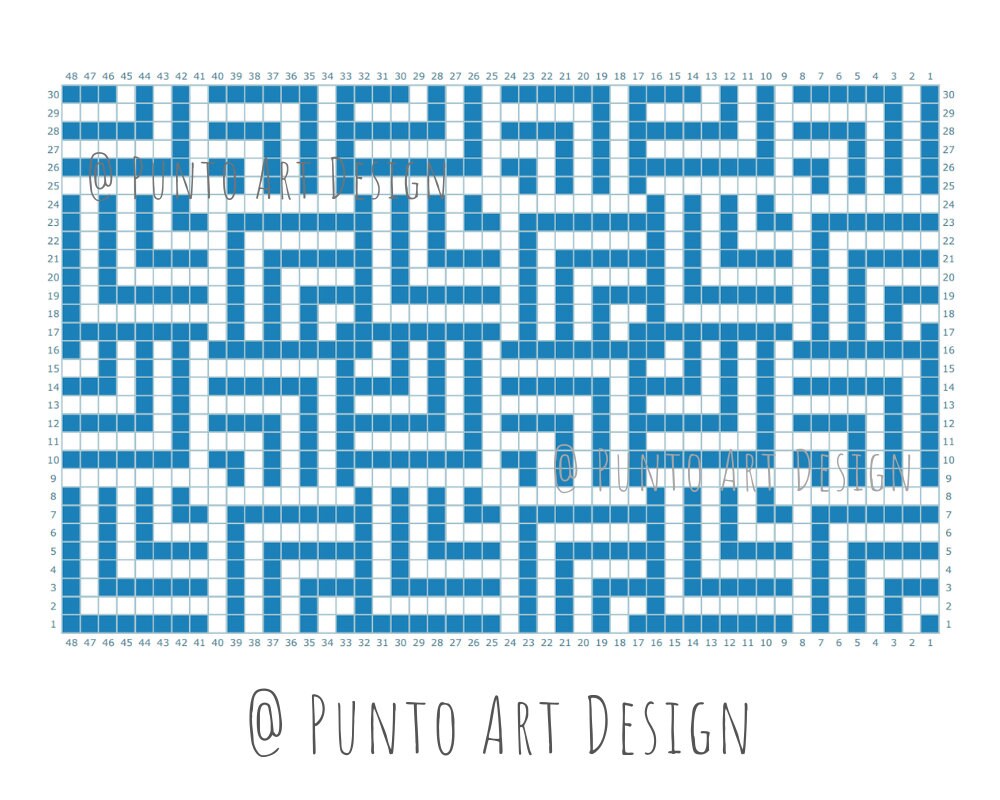 GRID PATTERN 40 CHARTS Diamonds Design Mosaic Crochet Pattern C2C ...