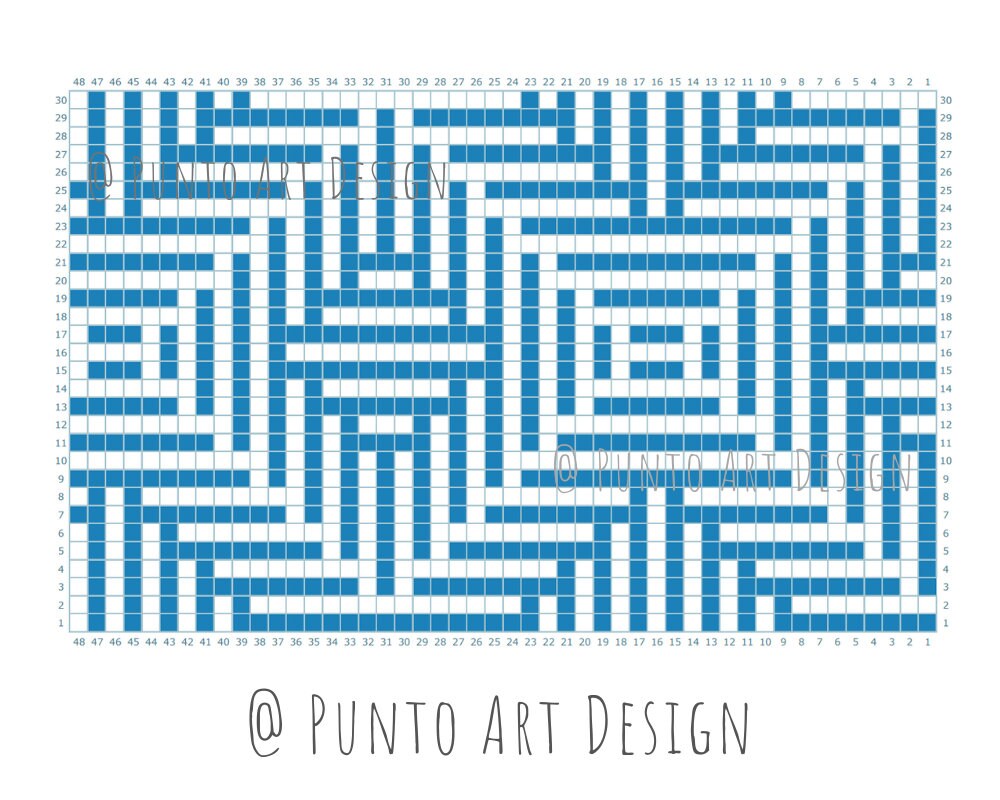 GRID PATTERN 40 CHARTS Diamonds Design Mosaic Crochet Pattern C2C ...