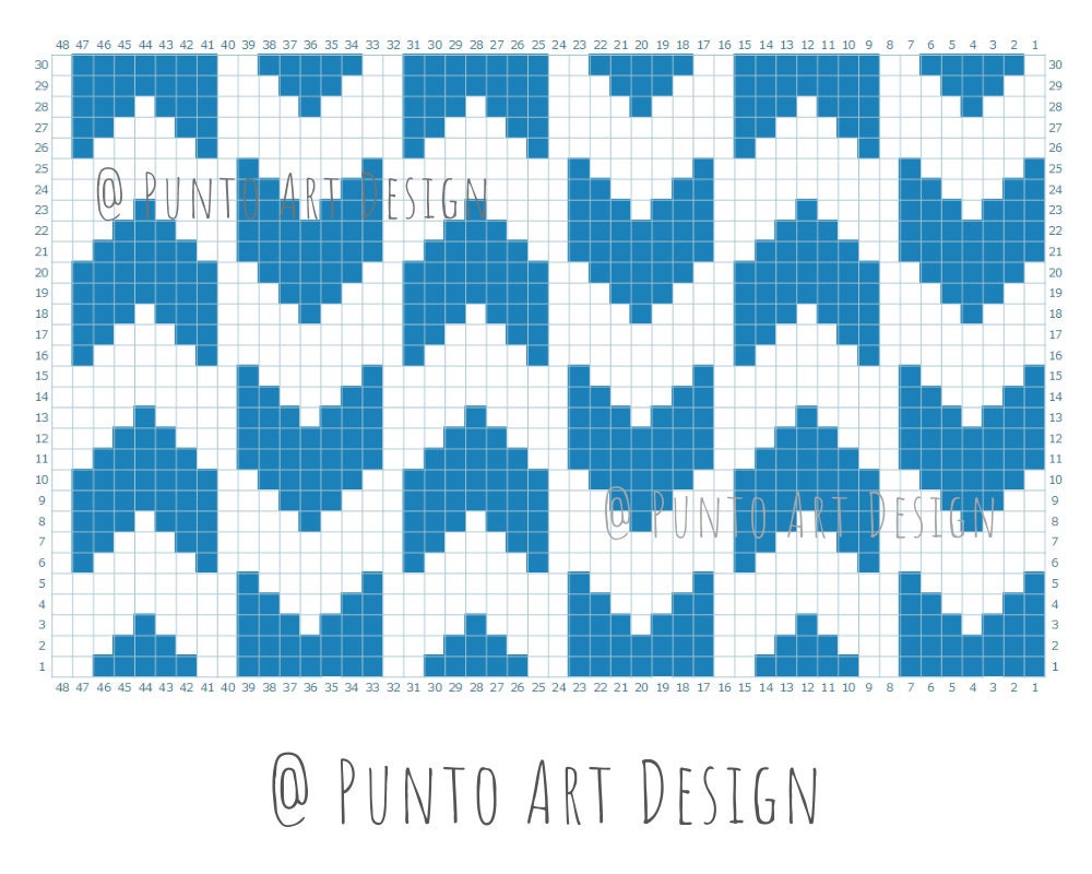 GRID PATTERN 40 CHARTS Chevron Design Mosaic Crochet Pattern C2C ...