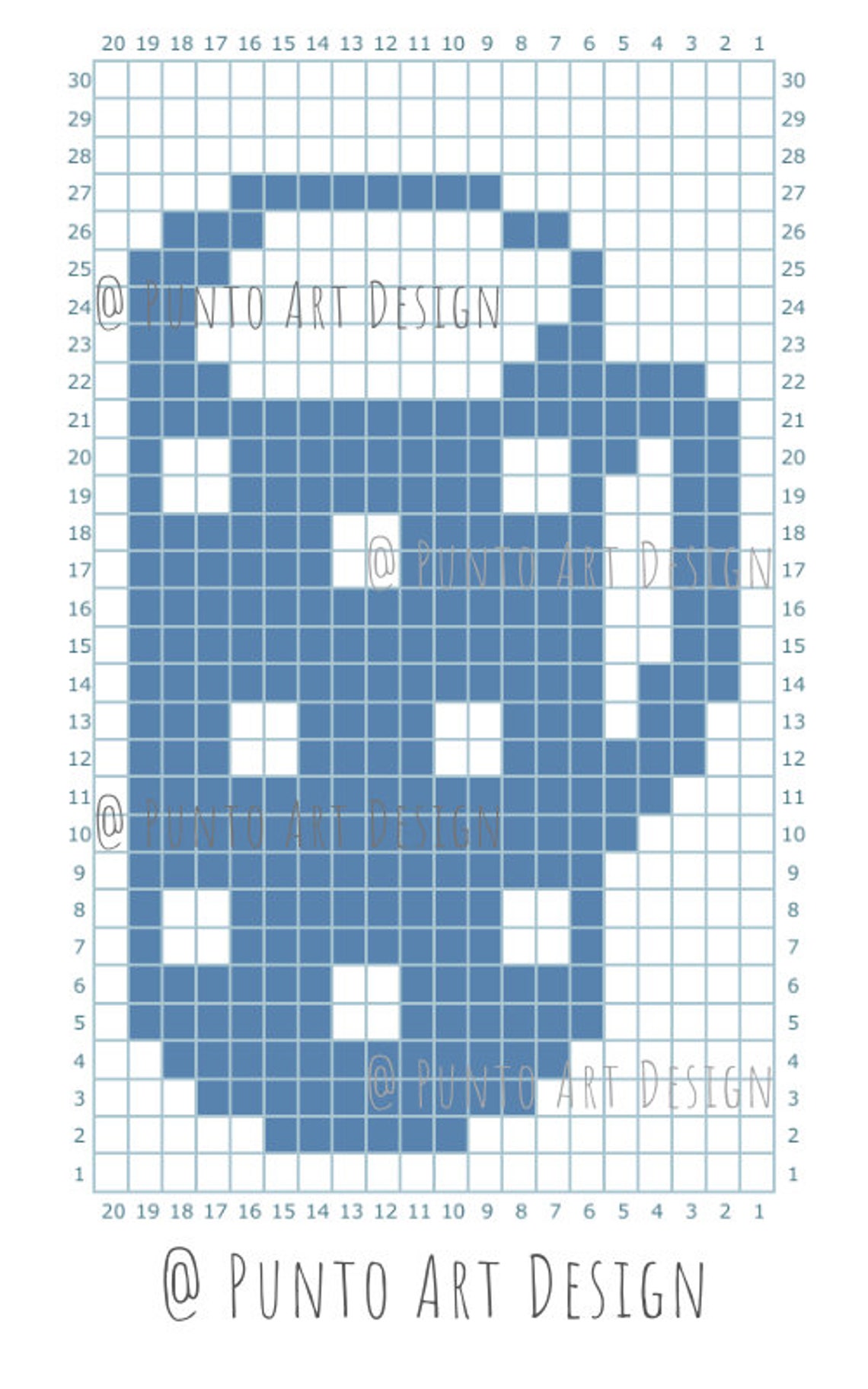 Mug Crochet & Knitting Grid Charts – 32 Printable Graph Patterns ...