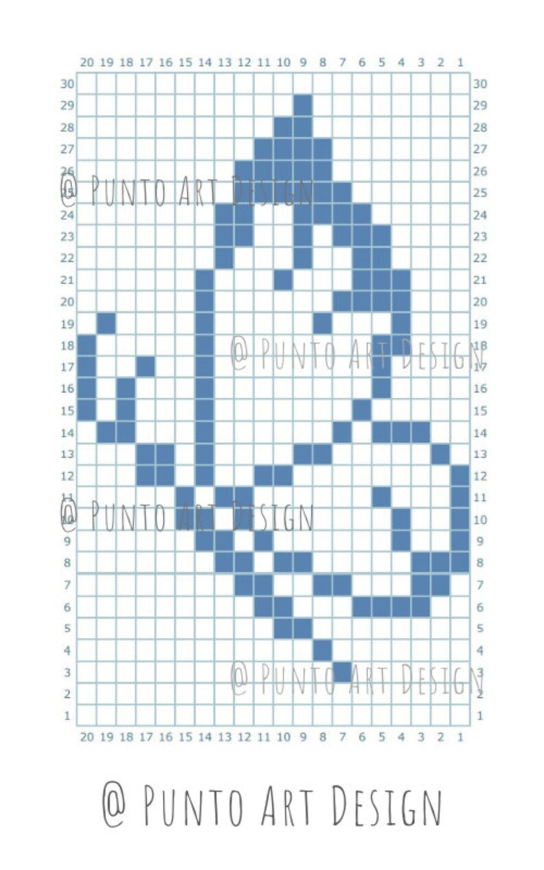 GRID PATTERN 24 CHARTS Butterfly Design Mosaic Crochet Pattern C2C ...