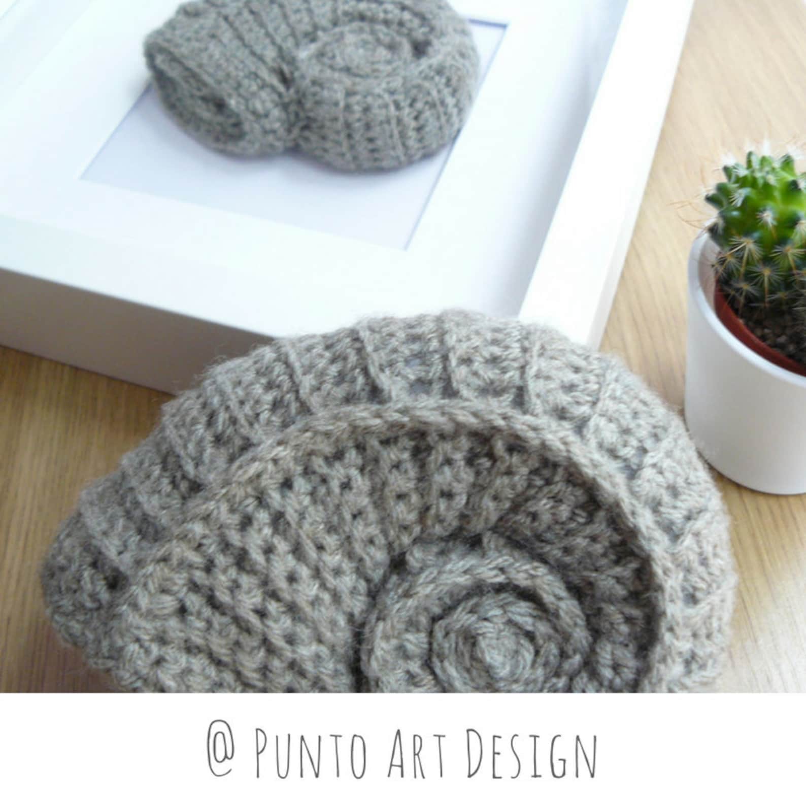 Crochet Ammonite fossil Paleo Crochet Pattern Sea Shell - Etsy
