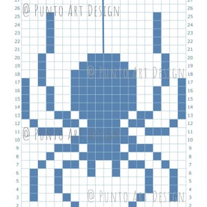 GRID PATTERN 32 CHARTS Halloween Design Mosaic Crochet Pattern C2C ...