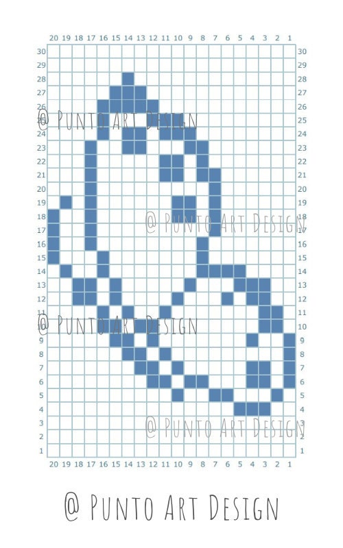 GRID PATTERN 24 CHARTS Butterfly Design Mosaic Crochet Pattern C2C ...