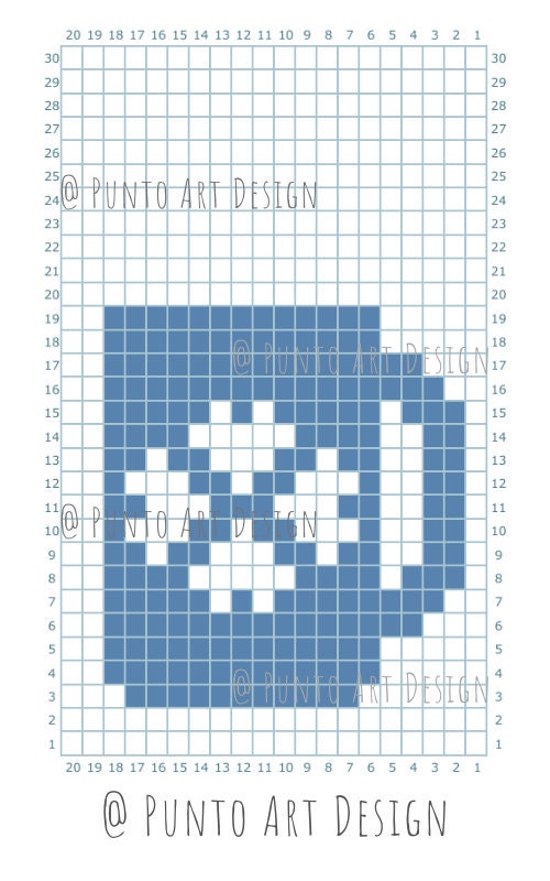 Mug Grid Pattern: 32 Crochet & Knitting Charts (digital Download) - Etsy