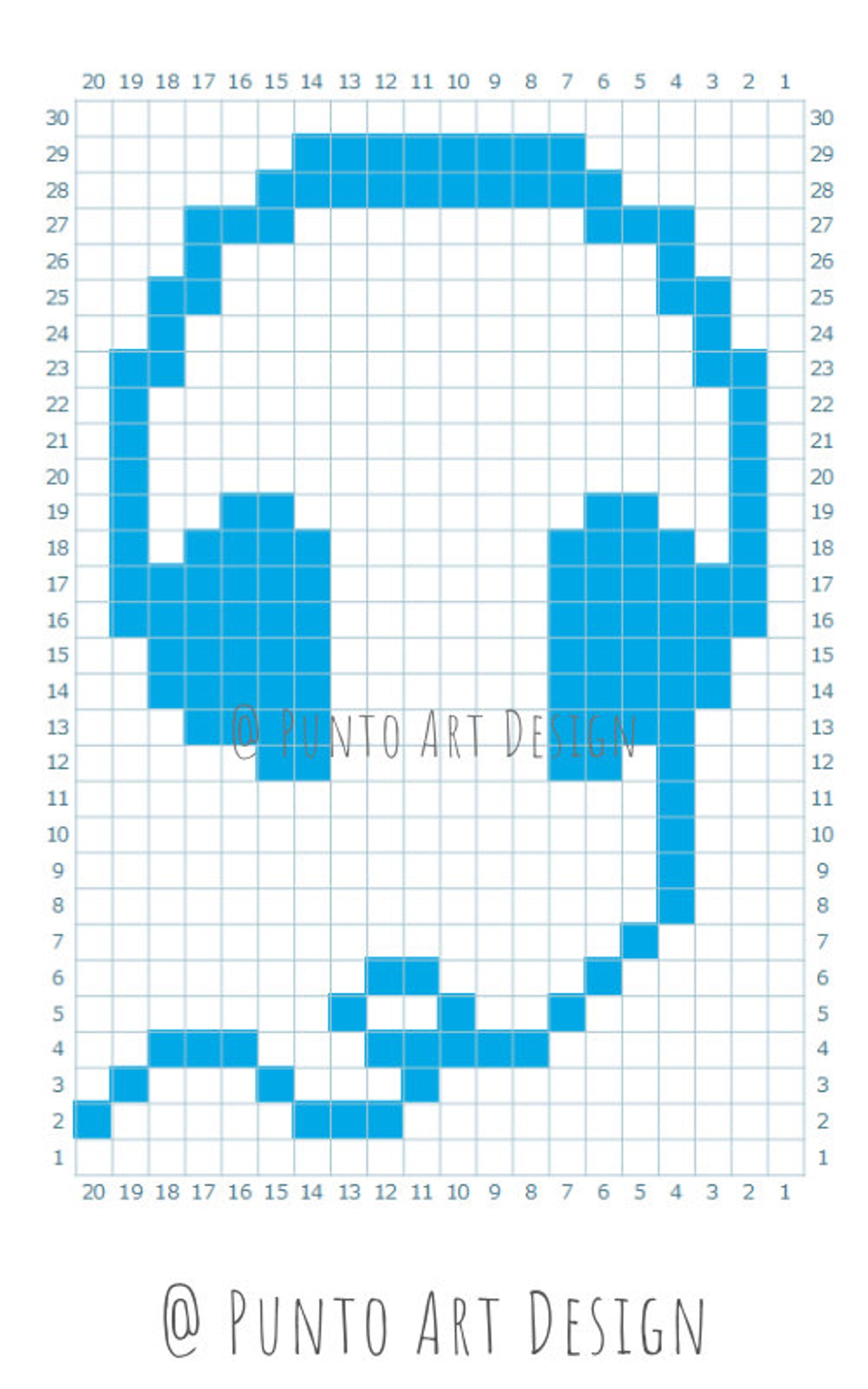 C2C Pattern Design Graph Paper Printable Grid Paper for Knitting and ...