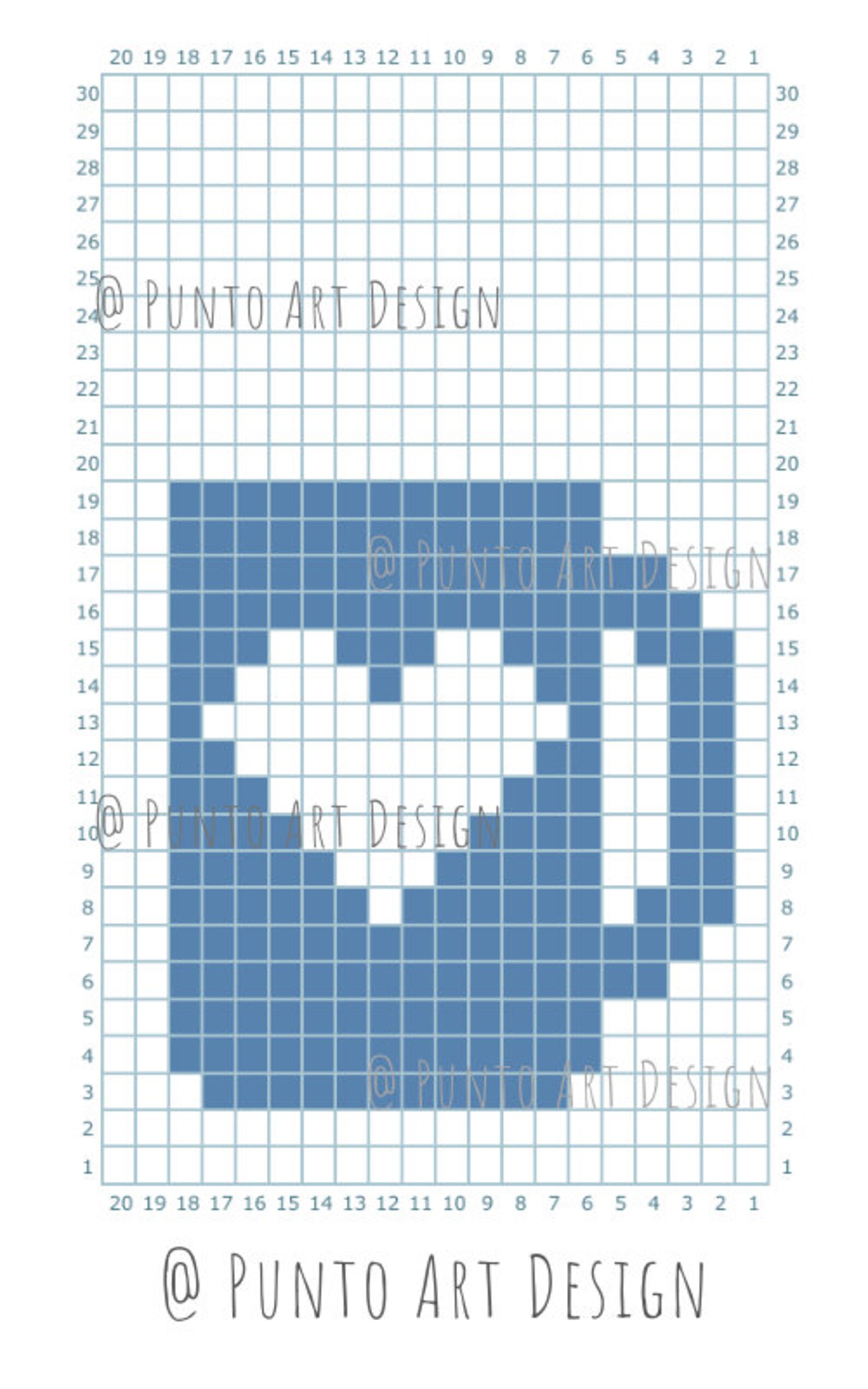 Mug Grid Pattern: 32 Crochet & Knitting Charts (digital Download) - Etsy