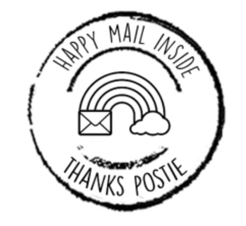 Happy Mail Clear Stamp - Etsy UK
