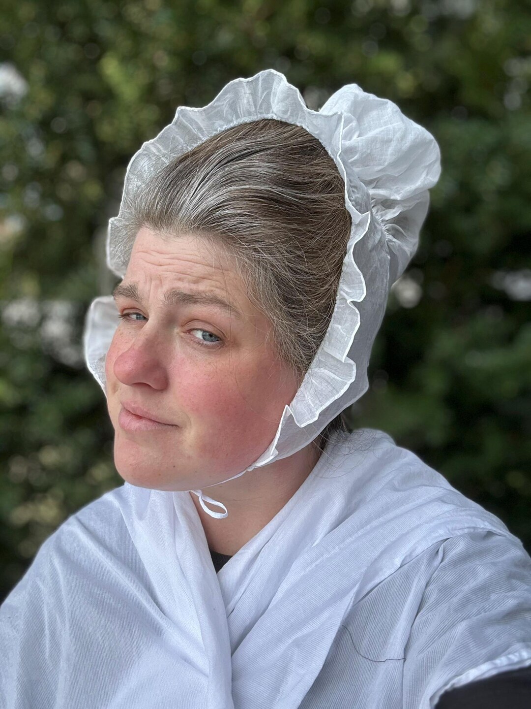 18th Century Women’s Wide Lappet Linen Cap: Summer Weight - Etsy