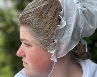 18th Century Women’s Square Lappet Linen Cap: Summer Weight - Etsy