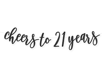 Cheers to 21 years | Etsy