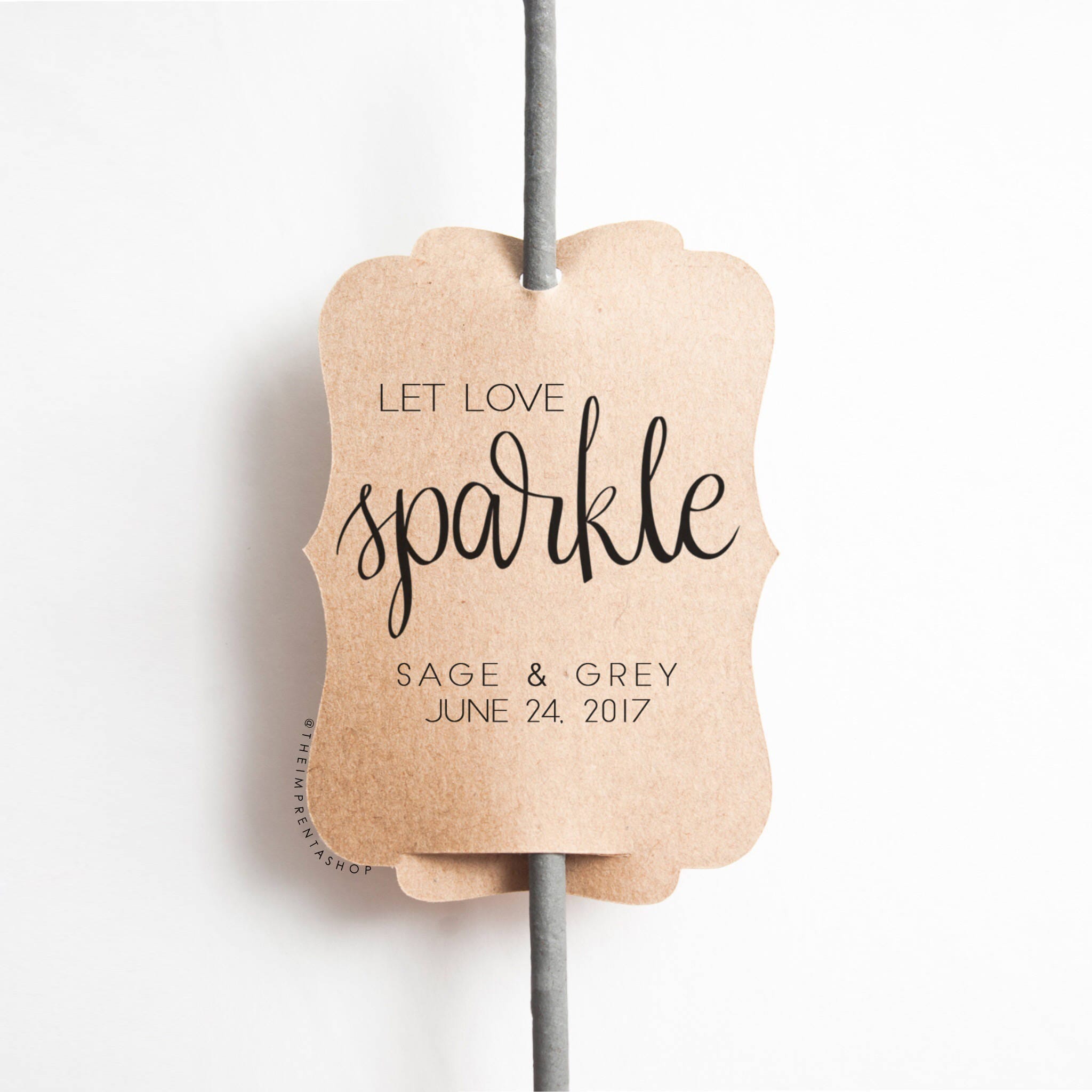 Wedding Sparkler Tag Set of 20-sparkler Sleeves Custom - Etsy